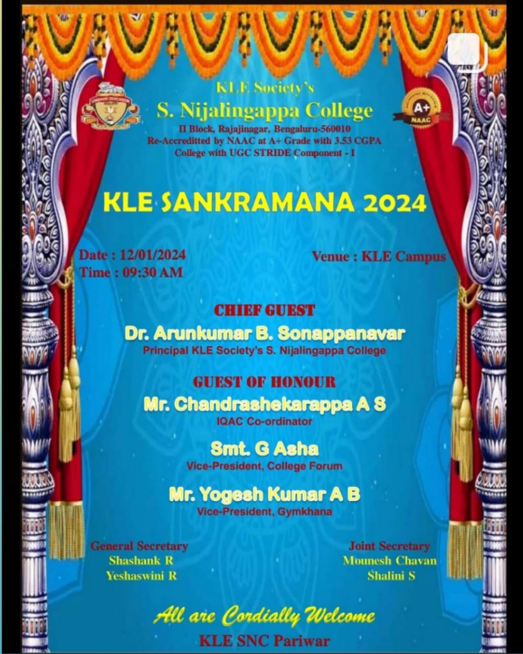 KLE SANKRAMANA – 2024 - KLE BCA